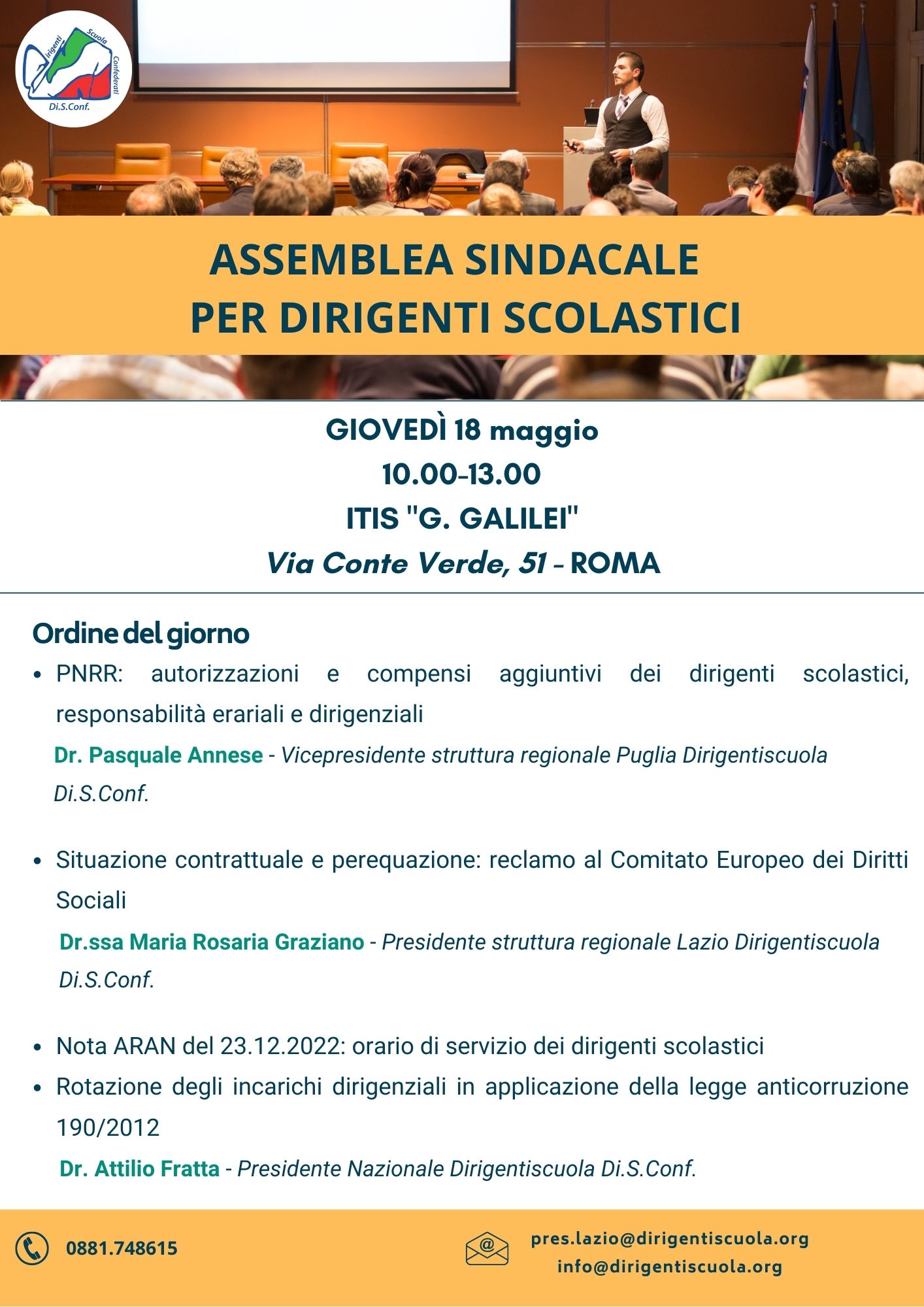 ASSEMBLEE SINDACALI DIRIGENTISCUOLA - Dirigentiscuola